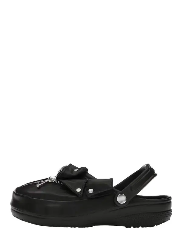 CROCS X Beams Classic Clog 'leather Riders - Black/silver