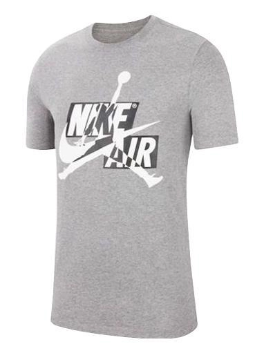 JORDAN Printing Casual Sports Round Neck Short Sleeve - Gray