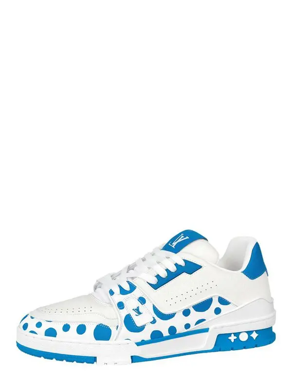 LOUIS VUITTON X Yayoi Kusama High Top Sneakers - White/blue