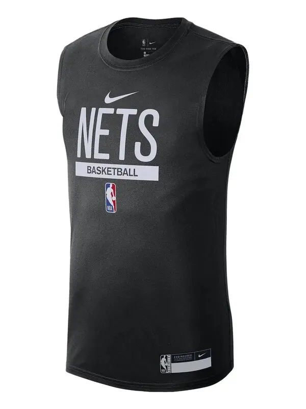 Nike X Nba Brooklyn Nets Basketball Training Jersey - Black