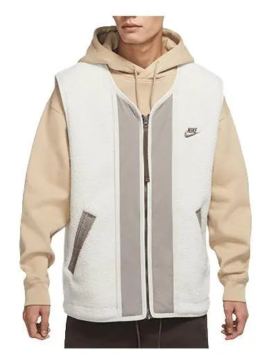 Nike Sport Essentials+ Embroidered Logo Fleece Vest - Gray