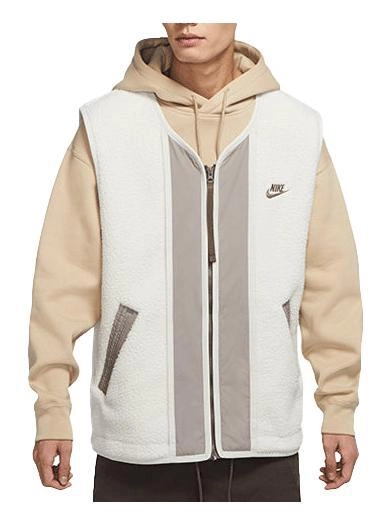 Nike Sport Essentials+ Embroidered Logo Fleece Vest - Gray