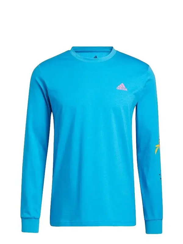 Adidas Long Sleeve Graphic T-shirt - Blue