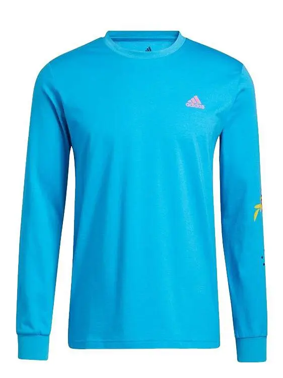 Adidas Long Sleeve Graphic T-shirt - Blue