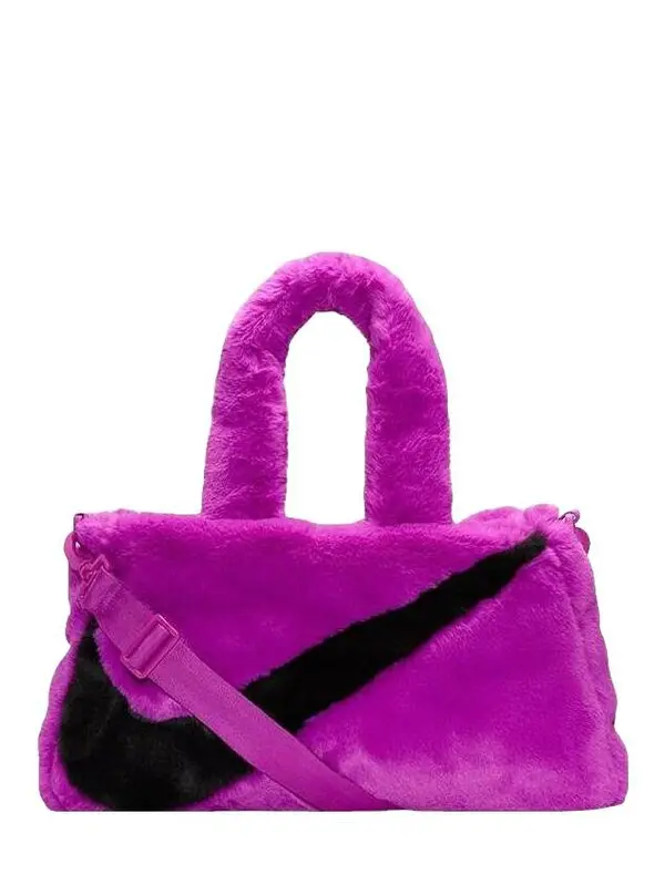 Nike Nsw Faux Fur Tote Bag - Vivid Purple/black