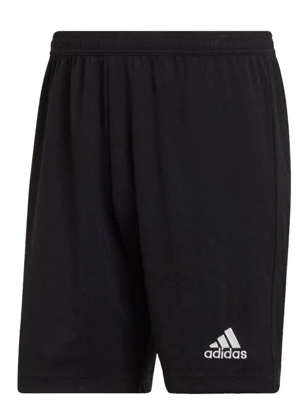 Adidas Solid Color Logo Printing Straight Casual Shorts - Default Color