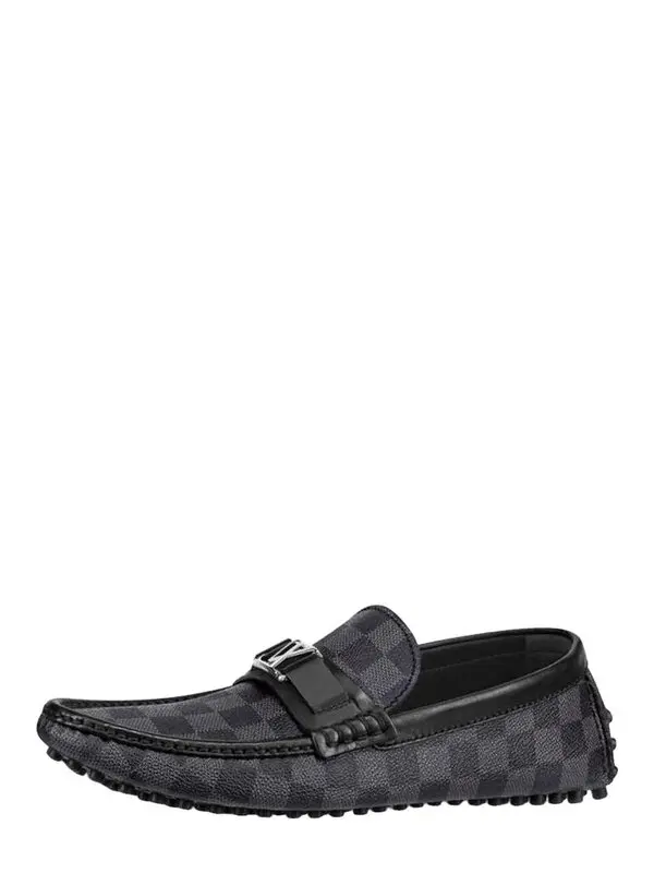 LOUIS VUITTON Hockenheim Moccasin Shoes - Grey/black/silver