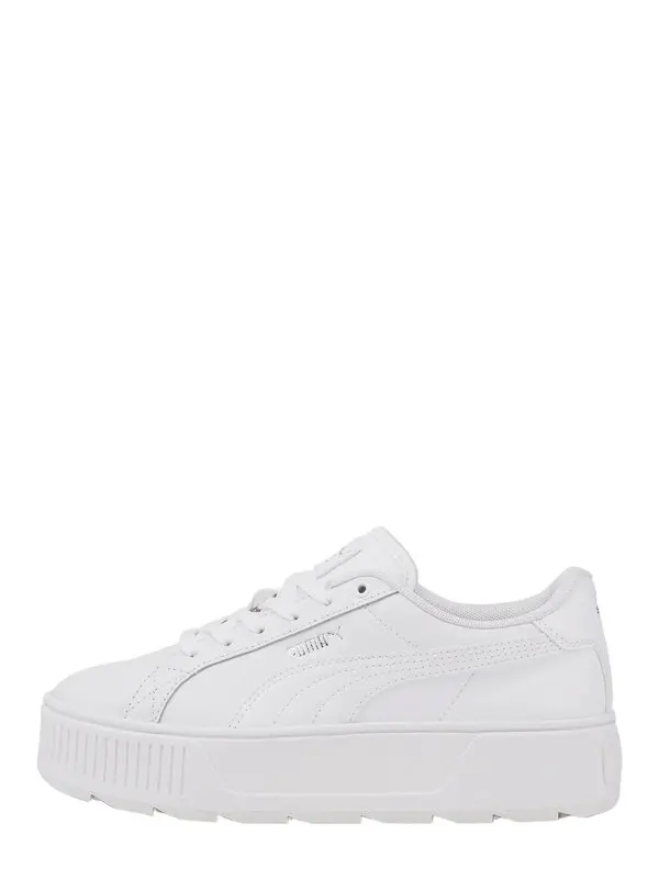 PUMA Karmen Leather Platform Sneakers - White