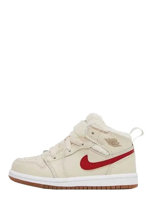 JORDAN 1 Mid Utility "fleece - Tan