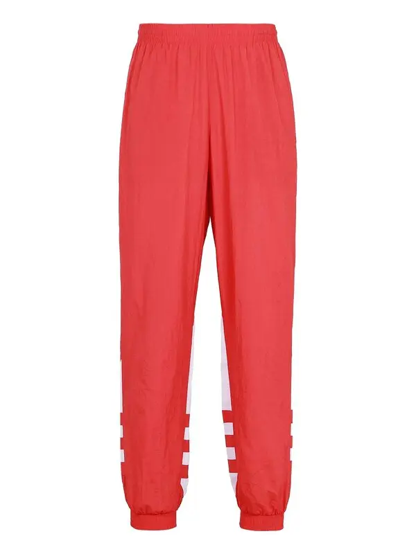 Adidas Originals Big Trefoil Track Pants Black Logo - Red