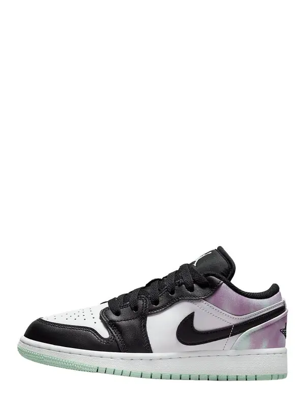 JORDAN 1 Low Se "tie Dye" Sneakers - White/black/purple