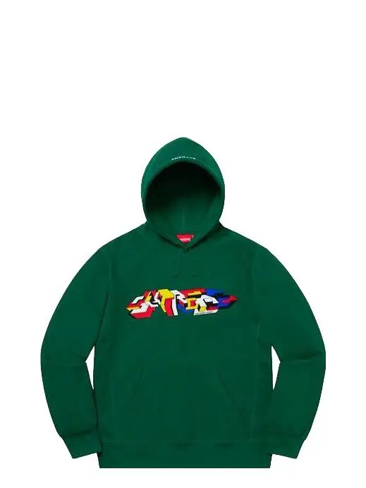 Supreme Delta Logo Hooded Sweatshirt - Green