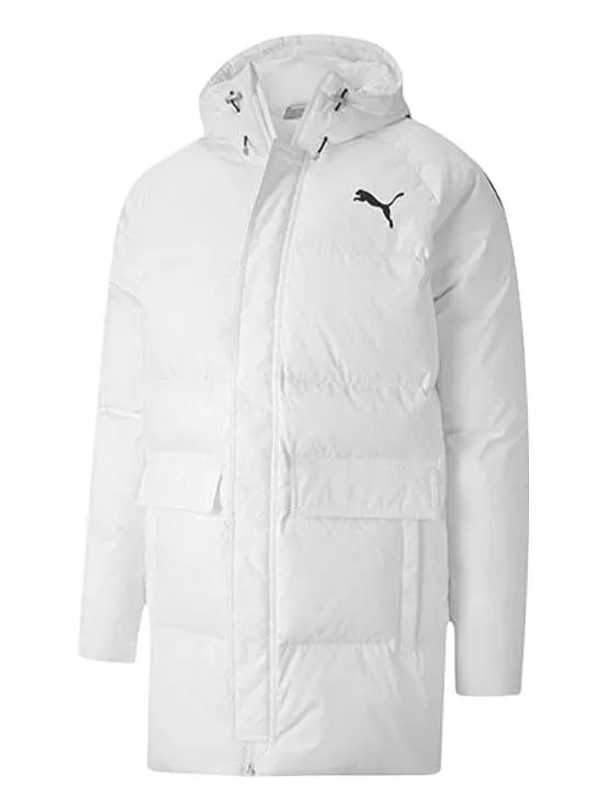PUMA Solid Down Jacket 'white Black - White/black