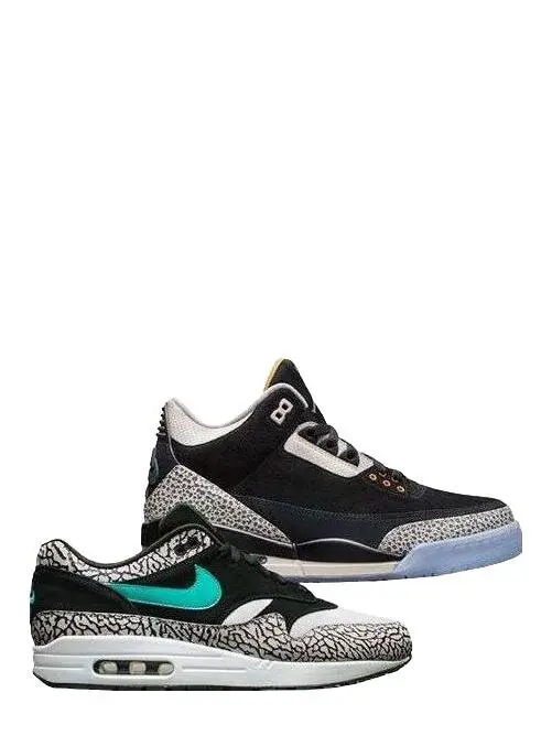 JORDAN Atmos X 3 Retro & Air Max 1 'safari Pack' Sneakers - Multi-color/multi-color