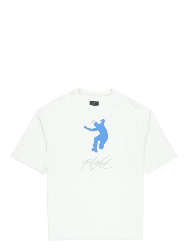 JORDAN X Union Crossover Ss22 Solid Color Character Alphabet Printing Round Neck Short Sleeve Asia Edition Gray - Default Color