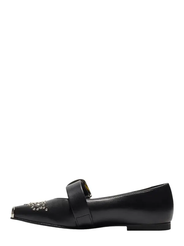 Onitsuka Tiger Ballerina Studded Flats - Black/silver