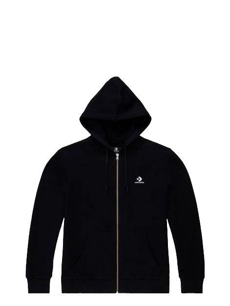 CONVERSE Embroidered Star Chevron Full-zip Hoodie - Black