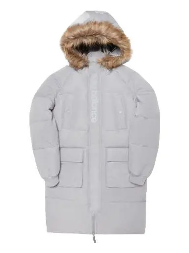 NEW BALANCE Parka Jacket - Grey/white