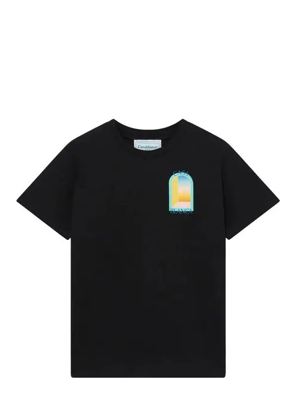 Casablanca L'arc Colore Printed T-shirt - Black