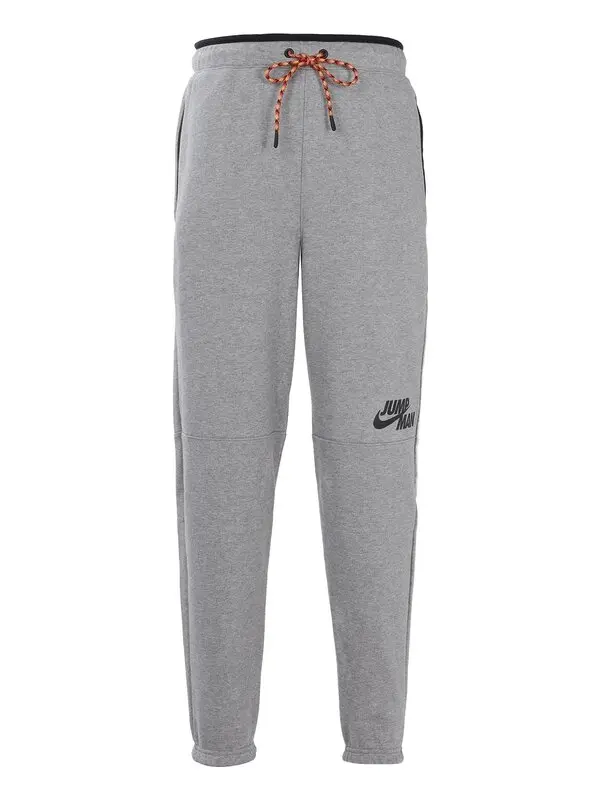 Nike Solid Color Logo Lacing Casual Sports Pants/trousers/joggers Gray - Multi-color