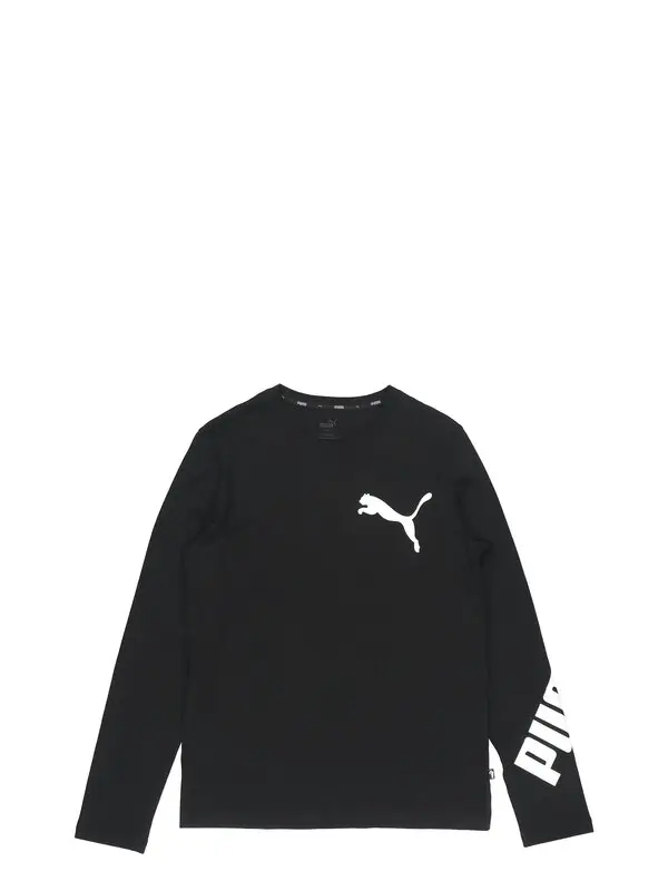 PUMA Casual Long Sleeve T-shirt - Black