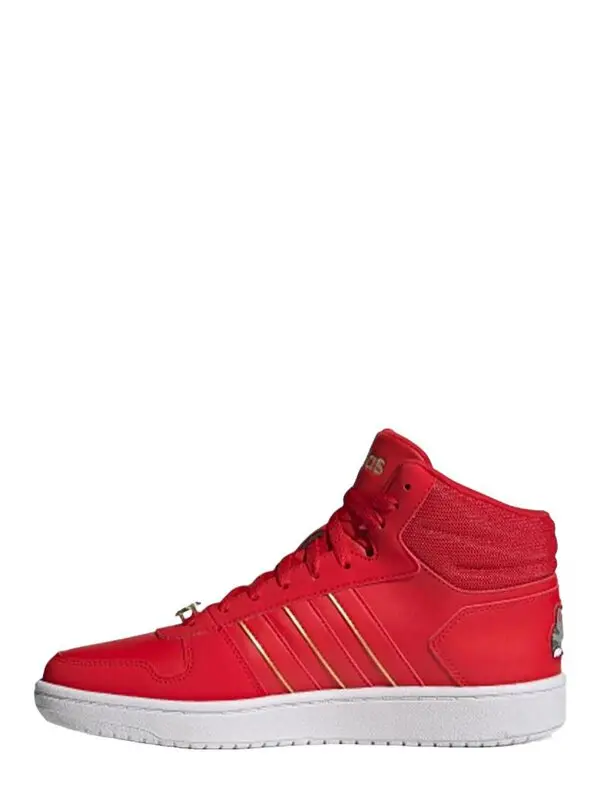 Adidas Hoops 2.0 Mid Sneakers - Red/white