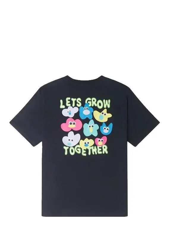 CONVERSE Grow Together T-shirt Asia Sizing 'black - Black/multi-color
