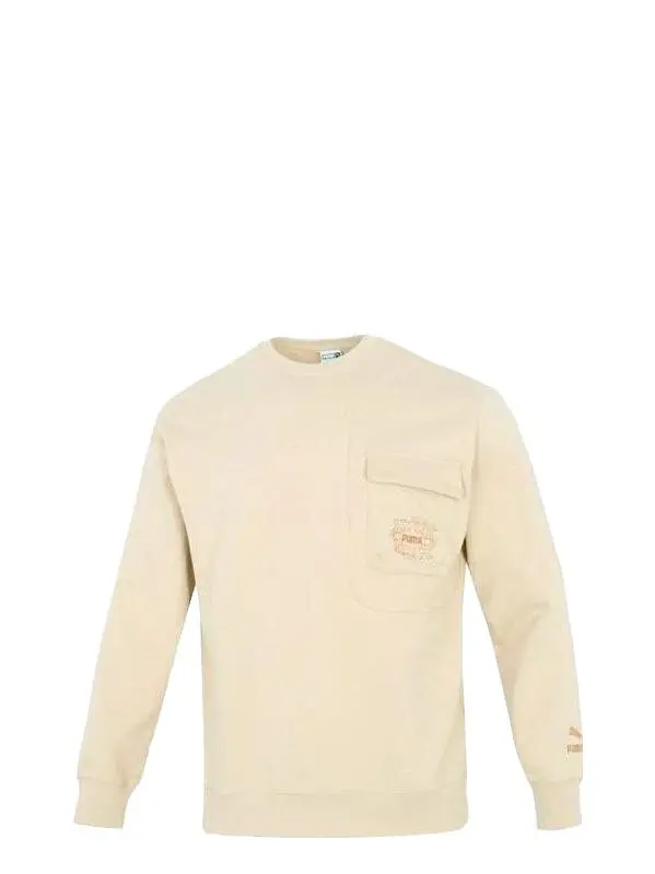 PUMA Das Cc Graphic Crew Sweater - Beige