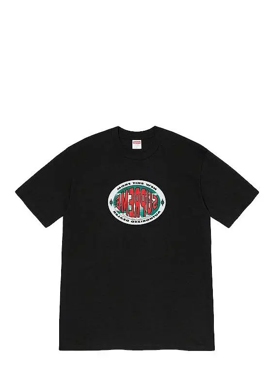 Supreme Fw19 Week 1 New Shit Tee Logo Tee - Black