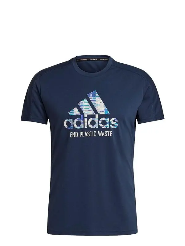 Adidas Graphic Print Short Sleeve T-shirt - Navy