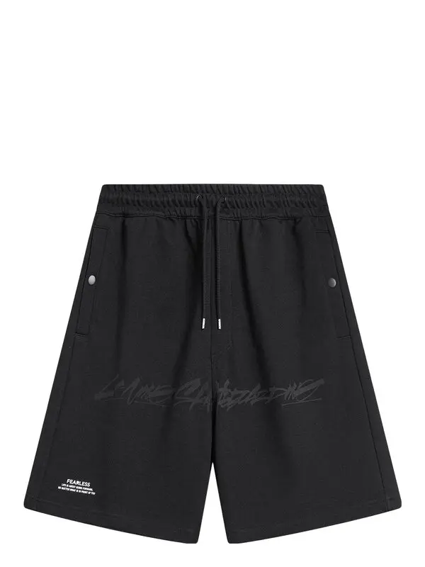 LI-NING X Og_slick Graphic Skateboarding Shorts - Black