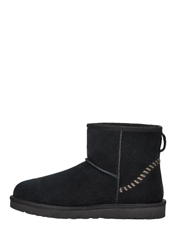 UGG Classic Mini Deco Suede Boot - Black