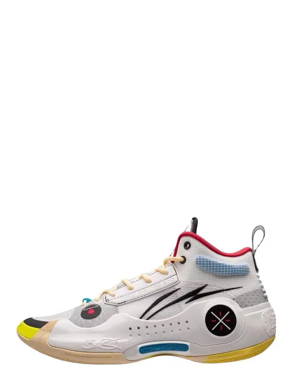 LI-NING Way Of Wade Test R1 "high Top" Sneakers - White/black/red