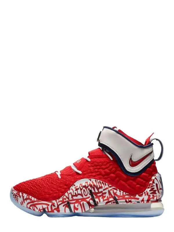 Nike Lebron 17 Ep 'lebron Red Graffiti - University Red/white