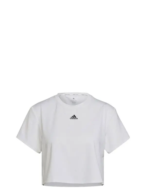 Adidas Cropped T-shirt With Crewneck - White