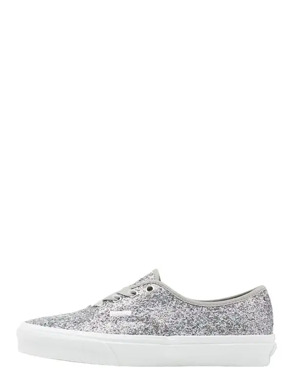 VANS Authentic Glittered Low Top Sneakers - Silver/white