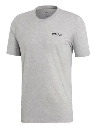 Adidas E Pin Tee Sports Stylish Round Neck Short Sleeve - Gray
