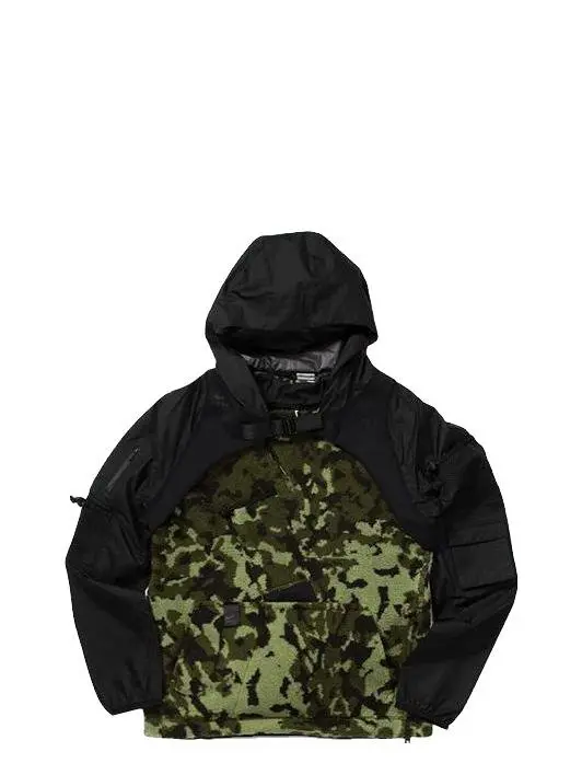 Nike Lab Camouflage Fleece Hooded Top - Black/camo
