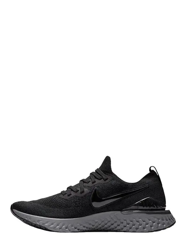Nike Epic React Flyknit 2 Sneakers - Black-white-gunsmoke