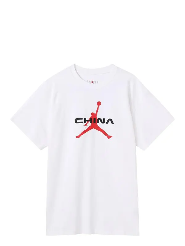 JORDAN Panda Printing Short Sleeve - White