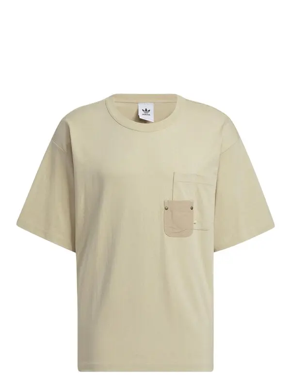 Adidas Originals Adicolor Pocket Tee 'beige - Beige/white
