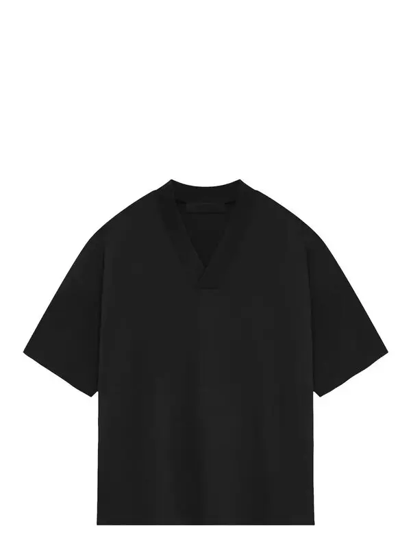 Fear Of God Ss24 V Neck T-shirt 'jet - Black