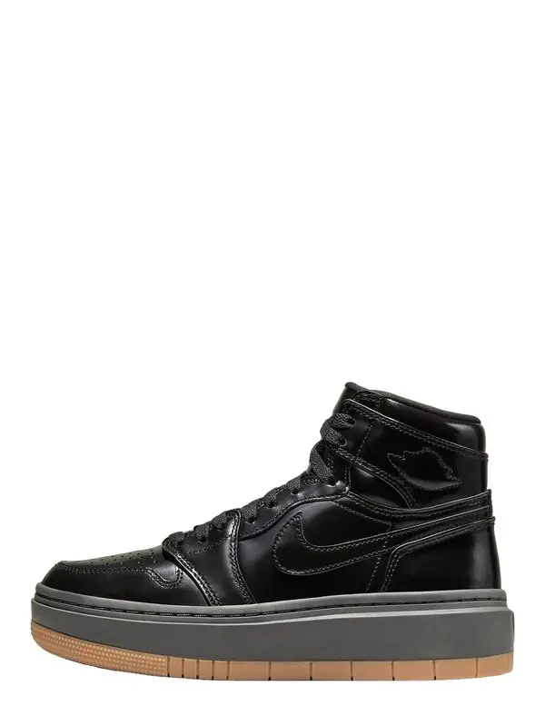 JORDAN 1 Elevate High 'black Gum' Sneakers - Black/black/medium Ash