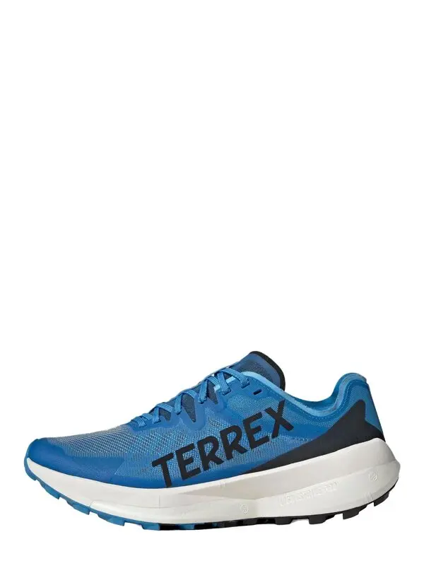 Adidas Agravic Speed Trail Running Shoes - Blue/white/black