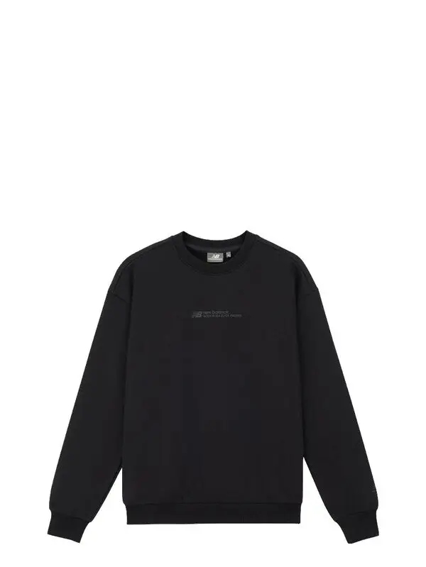 NEW BALANCE Casual Sweatshirt Asia Sizing 'black - Black/white