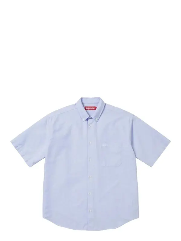 Supreme Ss26 Loose Fit Oxford S/s Shirt - Light Blue