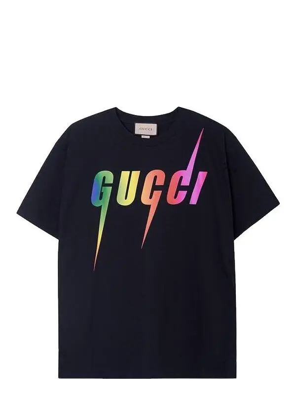 Gucci Rainbow Blade Tee 'black - Black/multicolor