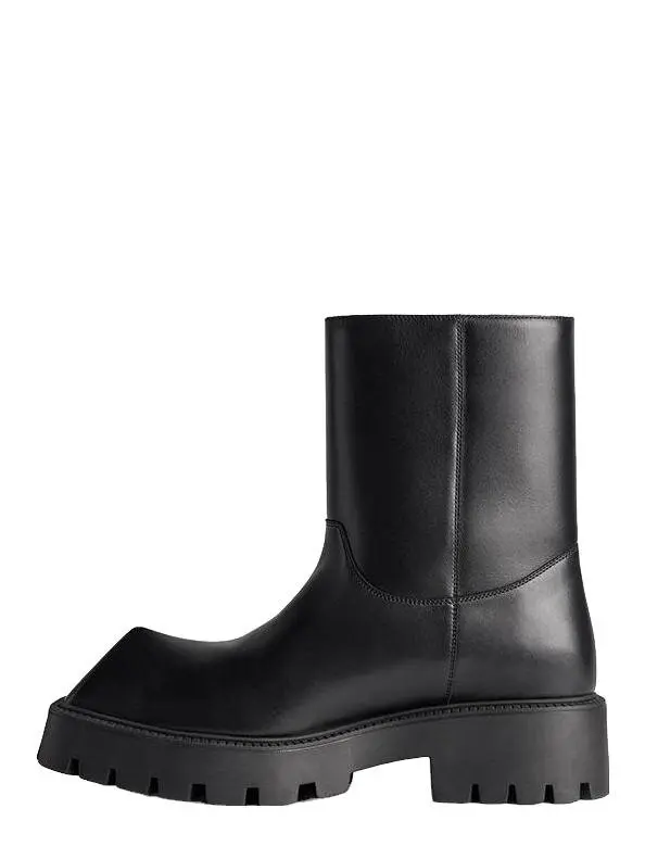 Balenciaga Rhino Boots In Smooth Calfskin - Black