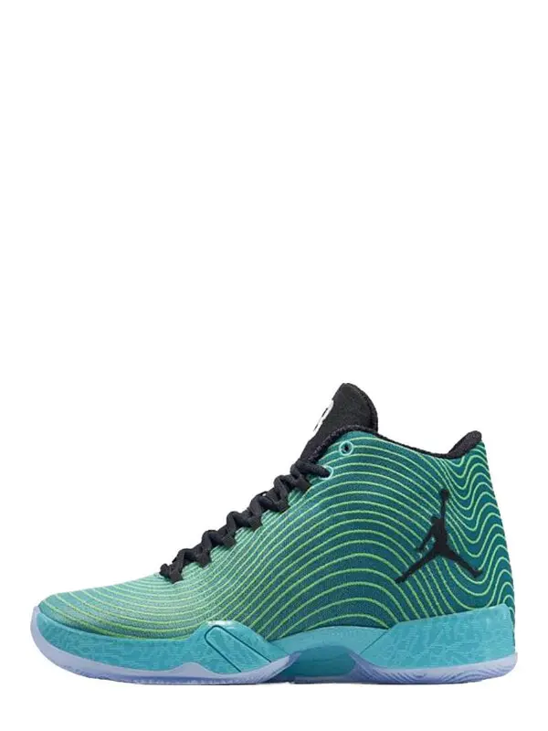 JORDAN 29 "easter" High Top Sneakers - Rtr/blck-rdnt Emrld-lt Grn Spr