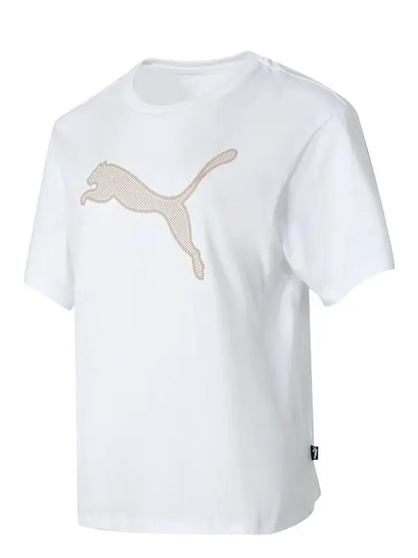 PUMA Graphic Sport T-shirt - White/beige